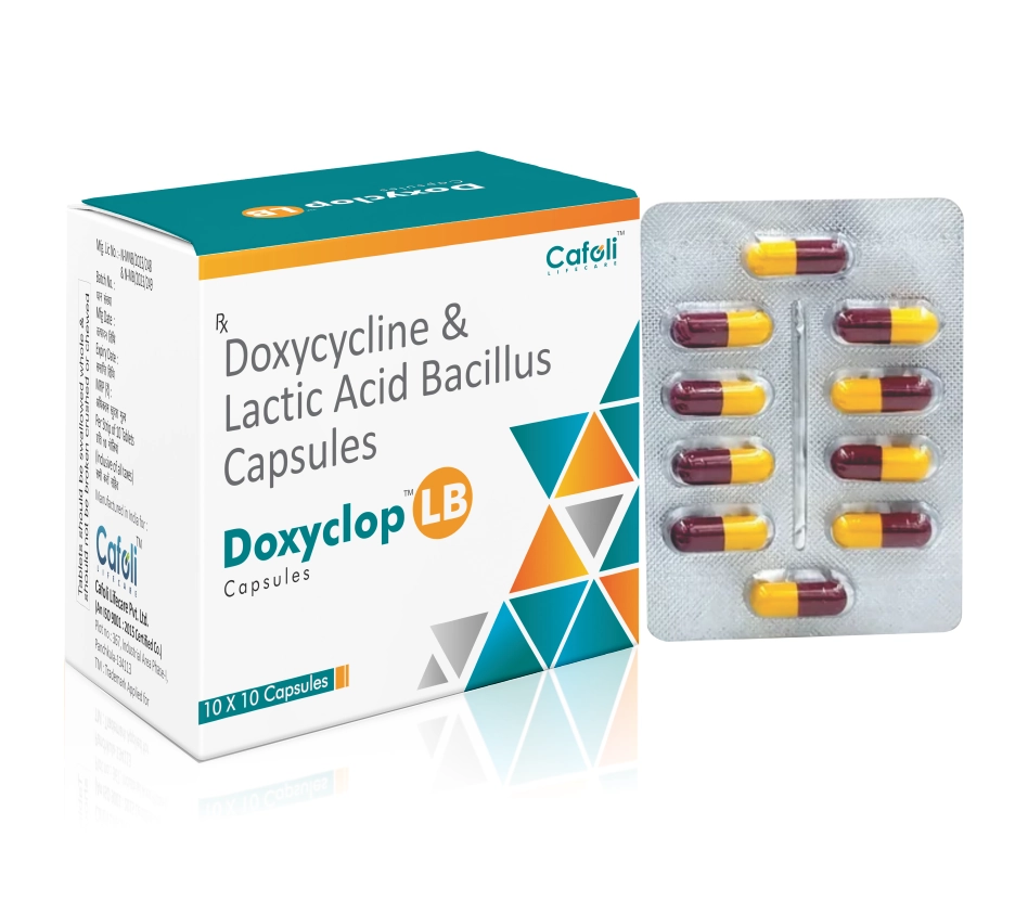 Doxycycline 100mg Lactobacillus 5 Billion Spores Doxyclop Lb